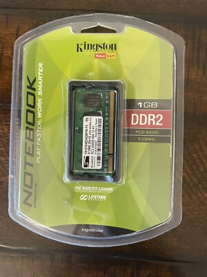 Kingston Technology Value RAM Notebook Memory 1GB DDR2 Brand New | eBay