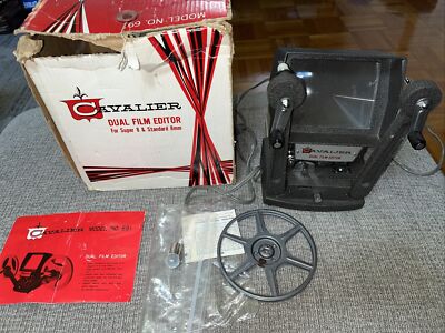Cavalier Dual Film Editor Viewer vintage Works Lights Up - Model 691 | eBay