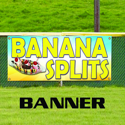 Banana Splits Vinyl Banner Restaurant Ice-cream Shop Business ...