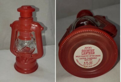 Vintage AVON Country Lantern 4oz Decanter with Wild Country after Shave ...