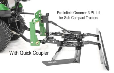 Pro Infield Groomer PR72 3 Pt. Lift Sub Compact Tractors Cat 0/1 ...