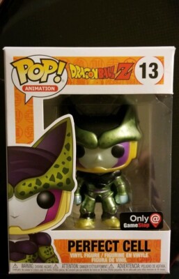 Dragon Ball Z Funko POP! Perfect Cell #13 (Metallic) ***DAMAGED*** (w ...