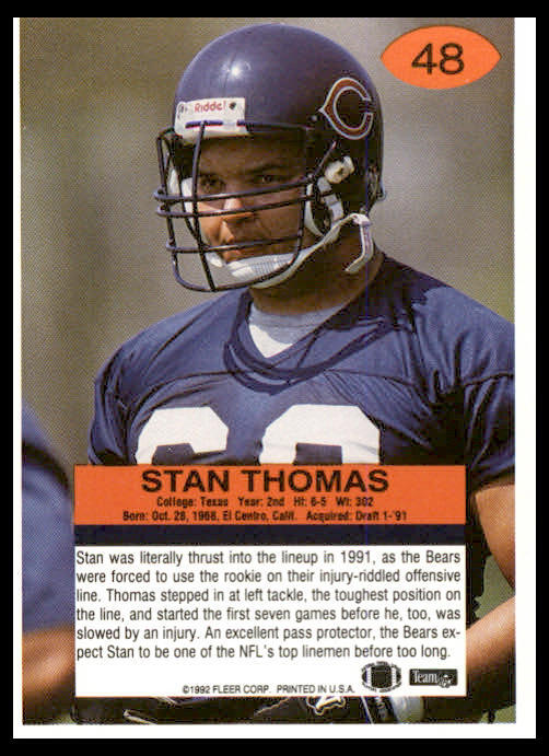 1992+Fleer+-+%2348+Stan+Thomas for sale online | eBay