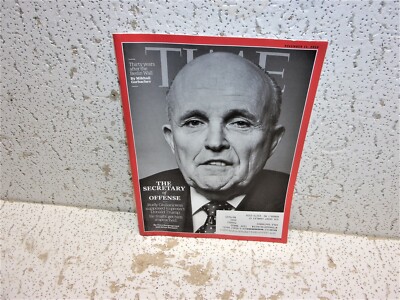 Time Magazine November 11 2019 Rudy Giuliani | eBay