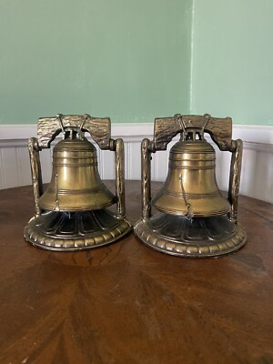 SCC 1974 LIBERTY BELL BOOKENDS, ( METAL,BRASS ? )BRASS FINISH | eBay