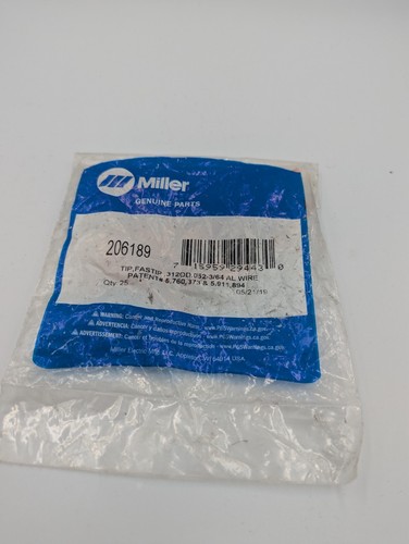 25-pk 206189 .052" 3/64AL Contact Tips for Miller FasTip Spoolmatic 15A ...