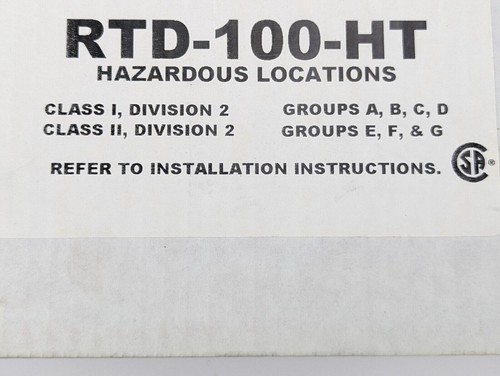 Thermon RTD-100-HT Temperature Sensor, NEW | eBay