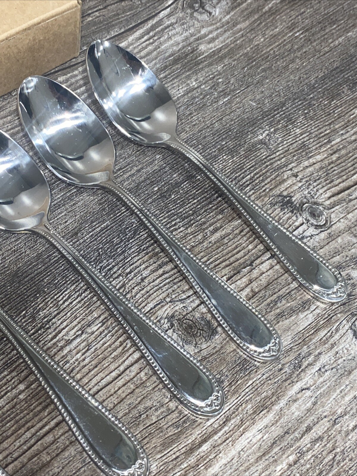 Wedgwood KNIGHTSBRIDGE Stainless 18/10 Glossy Beaded Flatware Table ...