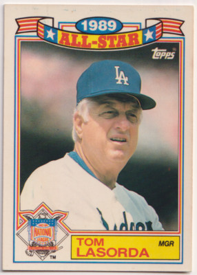 1990 Topps All Star Set #1 Tommy Lasorda Los Angeles Dodgers HOF | eBay