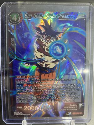 Son Goku, Divine Presence BT14-005 SR Dragon Ball Super Cross Spirits ...