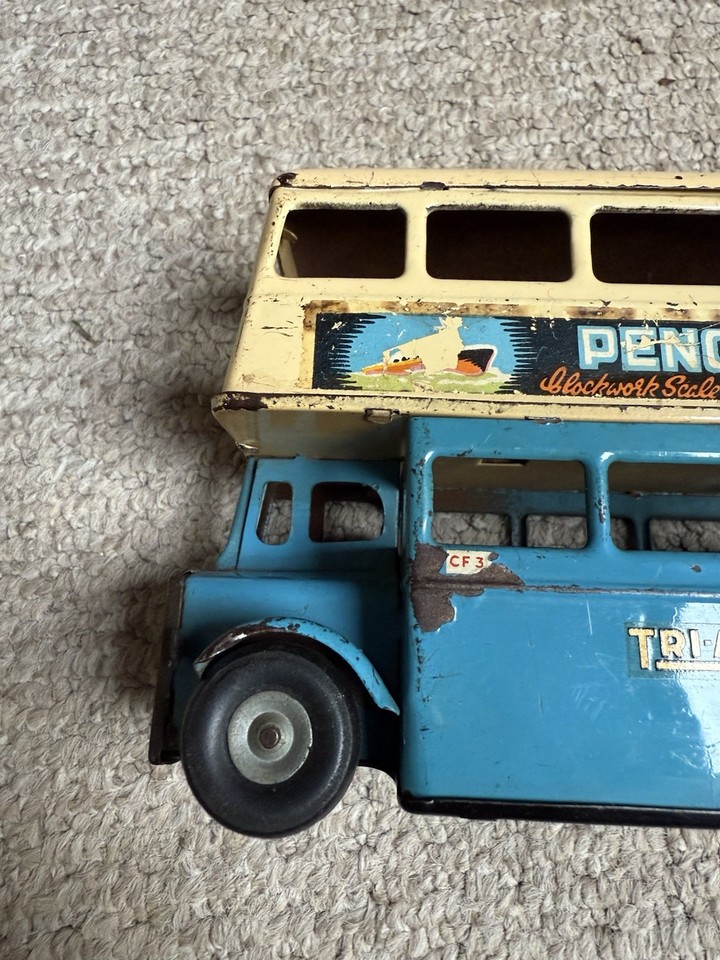 Triang Minic Tin Plate Friction Driven Larger Scale Route master Bus ...