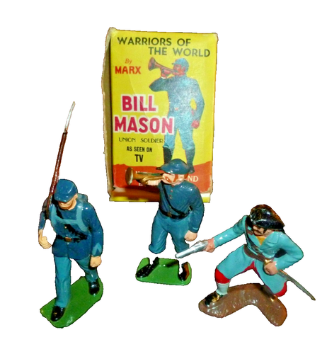Marx Warriors of The World Union Soldiers Lot Of 3 Bill Mason & 1 Box ...