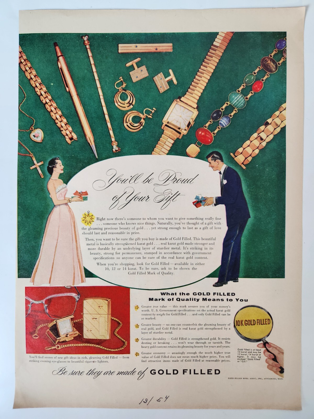 Pepsi Christmas Wrapping Vintage 1954 Magazine Print Ad Glass Bottle ...