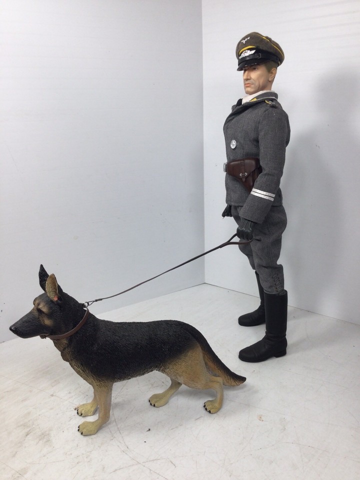 1/6 DRAGON GERMAN LUFTWAFFE STALAG SR NCO + SHEPHERD GUARD DOG P-38 WW2 ...
