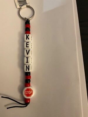 Kevin keychain letter block | eBay