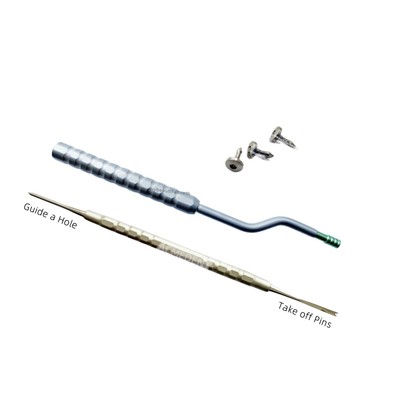 Dental Bone Tack Pins Membrane Fixation Pin Holder Applicator GBR TAC ...