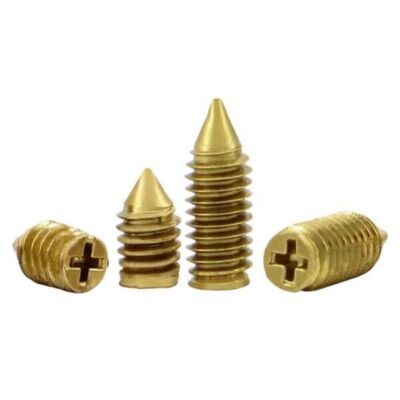 50pcs M2 M2.5 Brass Phillips Machine Screws Cross Tip Tapered End ...