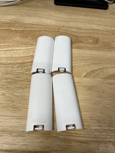 Lot of 4 OEM GENUINE Nintendo Wii White Remote Controller Battery ...