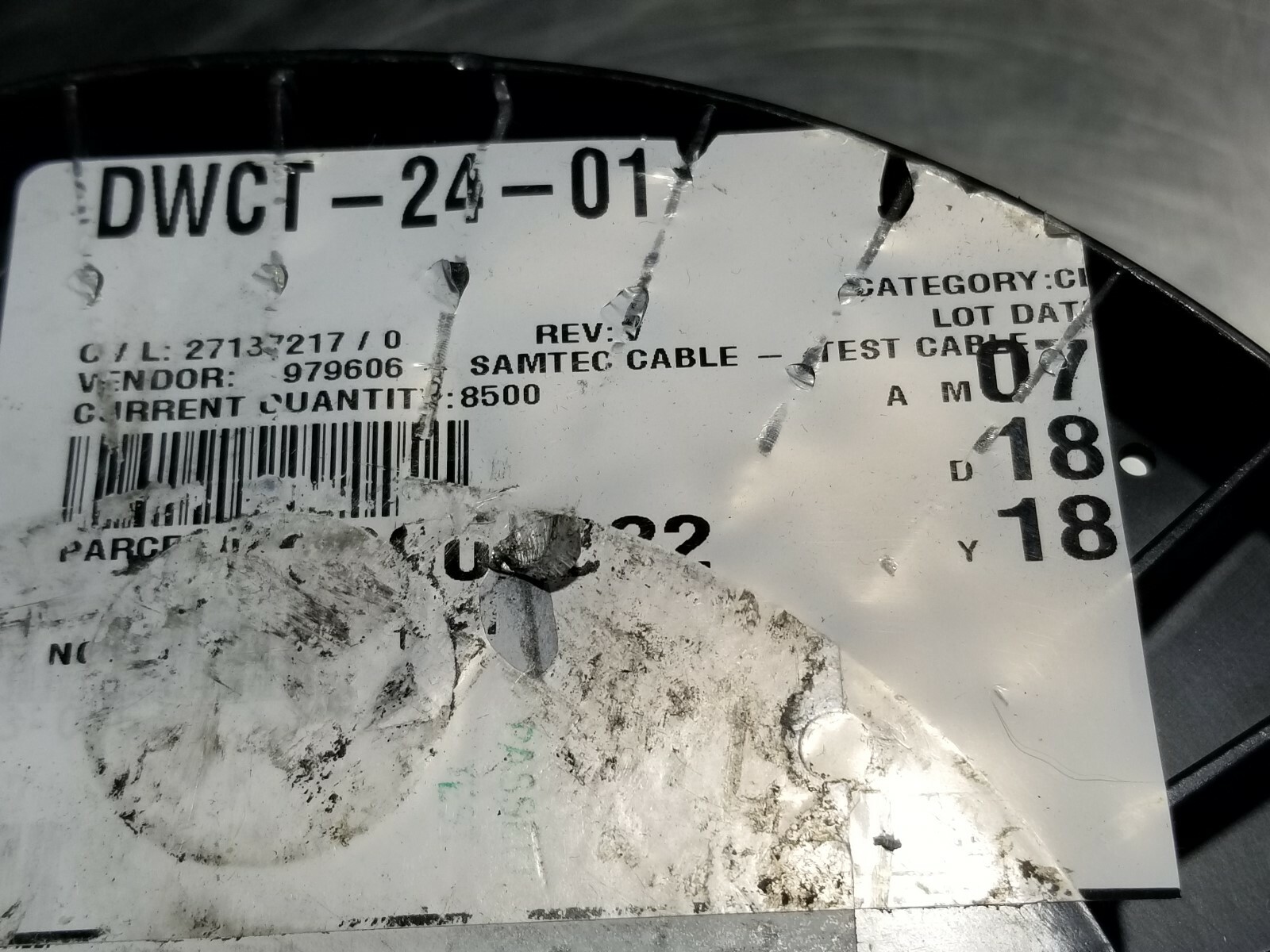 NEW SAMTEC DWCT-24-01 #24awg Power Cable HT Silver Plated Copper FEP ...