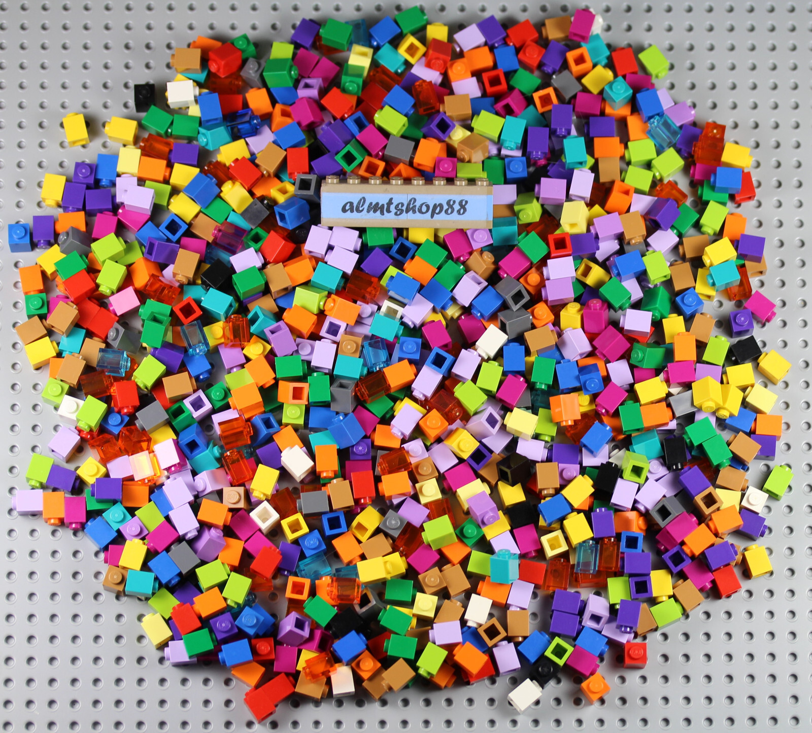 LEGO - 1x1 Basic Bricks Assorted Classic Trans Colors Mosaic Bulk Lot ...