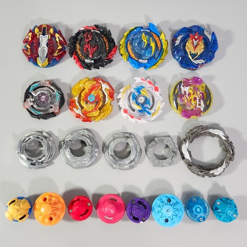 Beyblade Burst Blitz Turbo Lot of 8 Energy Layers with Metal Forge Disc ...