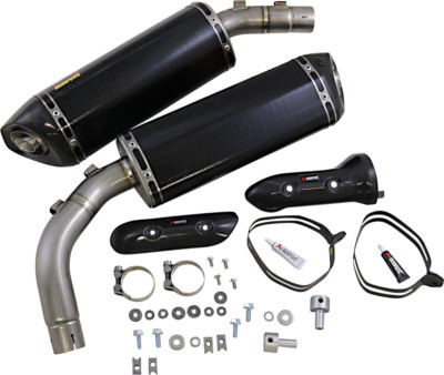 Akrapovic Dual Slip-On Mufflers Carbon Fiber for Yamaha YZF-R1 YZF R1 ...
