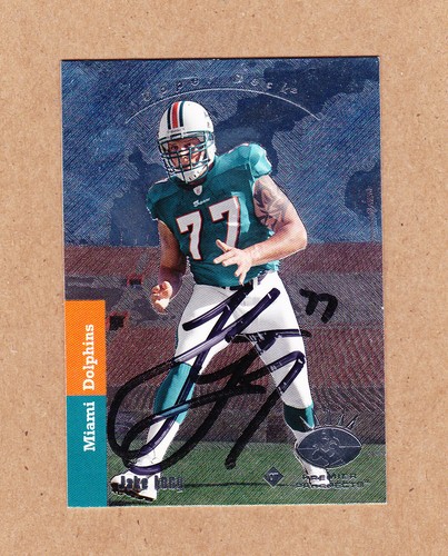 Jake Long signed 2008 UD Premier Prospects Rookie card #179-Miami ...