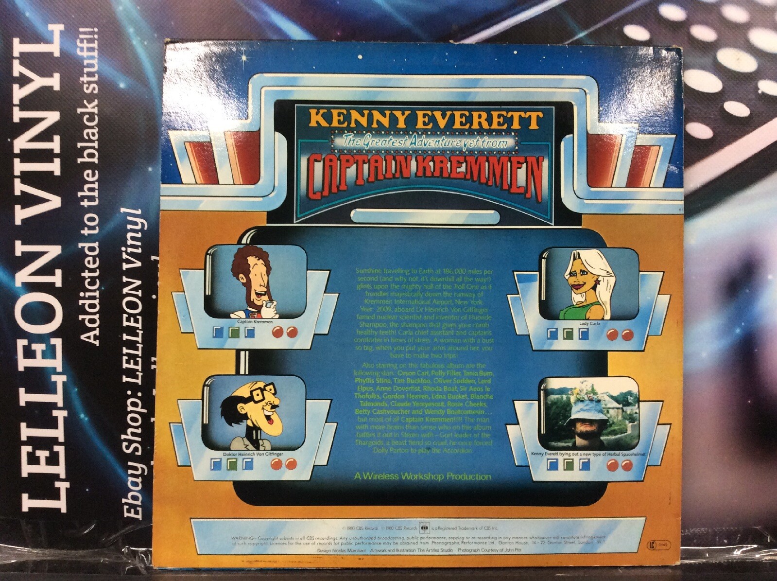 Kenny Everett Captain Kremmen LP Album Vinyl Record CBS84761 A1/B1 TV ...
