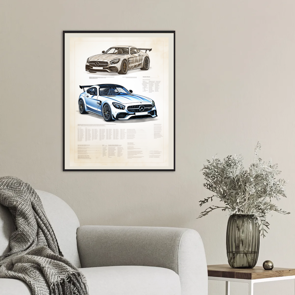 Mercedes Benz AMG Poster- Mercedes Benz AMG Wall Art, Mercedes Benz amg ...