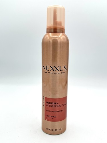 Nexxus Mousse + Volumizing Foam with Elastin Protein 10.6 Oz Light Hold ...