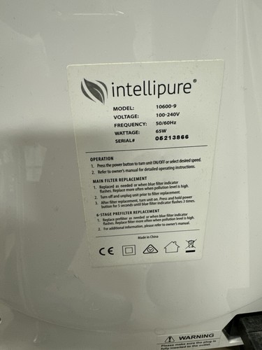 IntelliPure Compact HEPPA Air Purifier Model 10600-9 | eBay