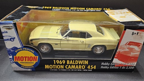 American Muscle 1/18 Scale 1969 Chevy Camaro BALDWIN MOTION 454 Classic ...