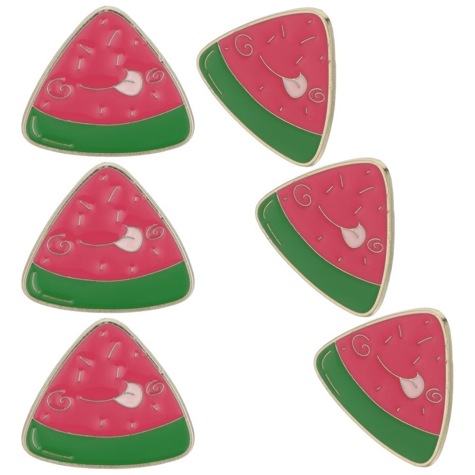 6Pcs Watermelon Lapel Pin: Creative Watermelon Enamel Pins - Kawaii ...