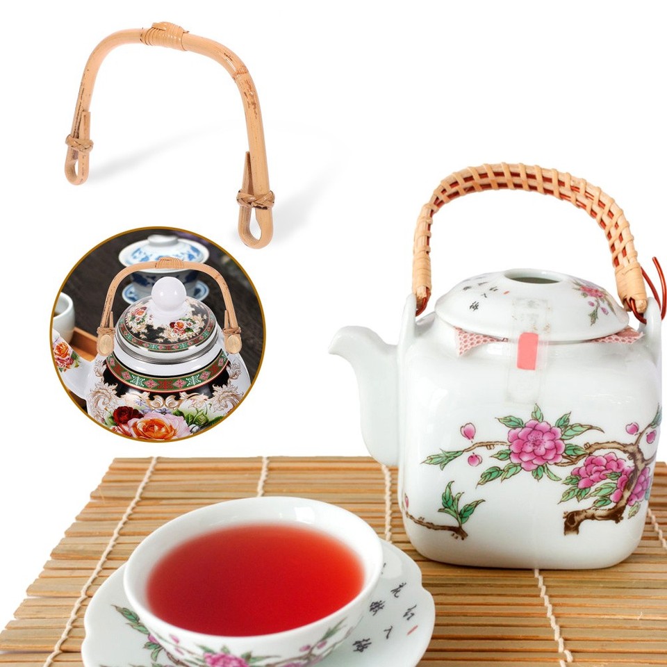 Rattan Teapot Handle Vintage Kettle Coffee Replacement Chinese Handles ...