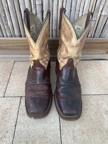 Double H Graham Briar Bison Leather Square Toe Boots DH4305 USA MADE 10 ...