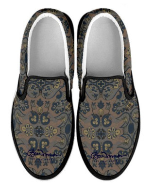 Not Quite Brown Paisley SLIP ON SNEAKERS | eBay