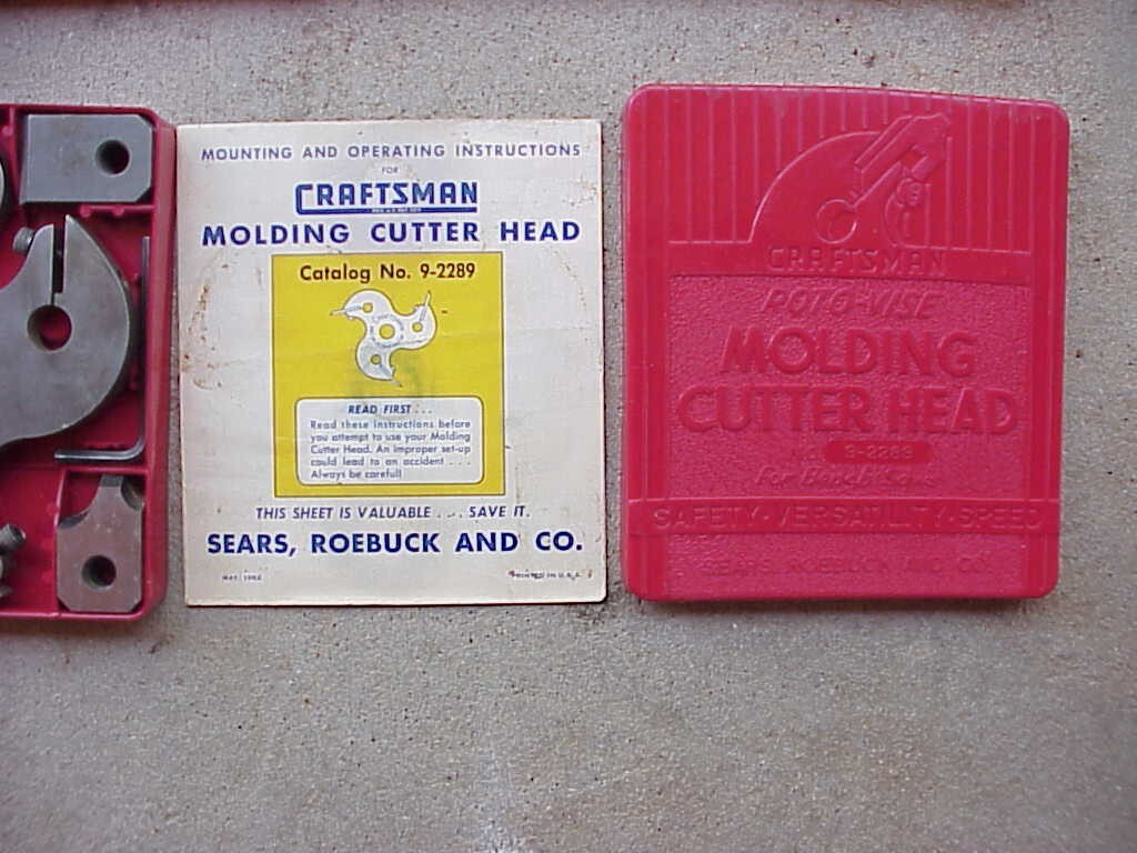 VINTAGE DADO CUTTERS AND 2 SETS OF DADO CRAFTMAN MOLDING CUTTER HEADS ...