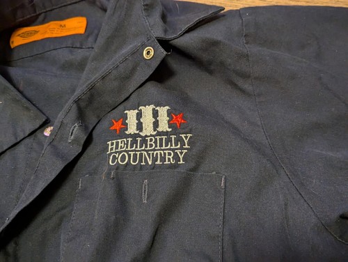 Hank 3 Button Down Original Work Shirt Hellbilly Size Medium | eBay