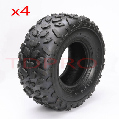 4PC 145/70-6 Tires 145/70 6 Tubeless Go Kart Mini Bike ATV Tire 4Ply ...