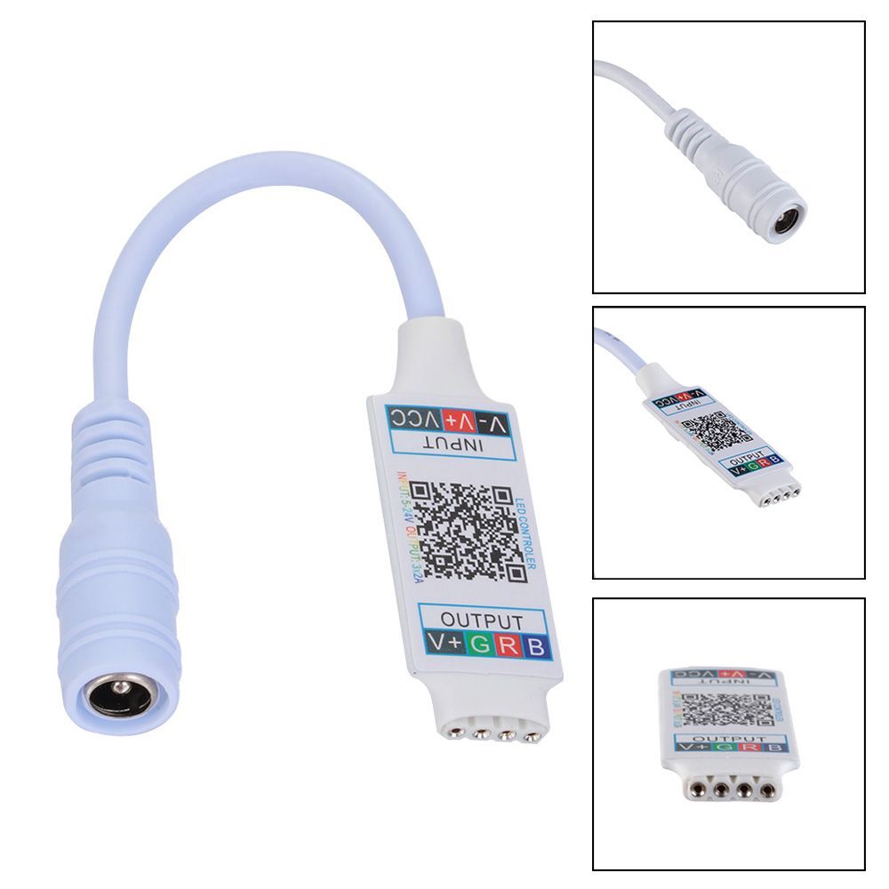 5050 3528 Smart DC 5-24V Bluetooth Music RGB Controller Adaptor LED Light Strip | eBay