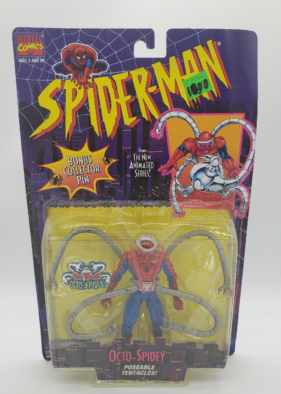 Toy Biz 1995 Marvel Spider-man Animated Series Octo-Spidey Figure Doc ...