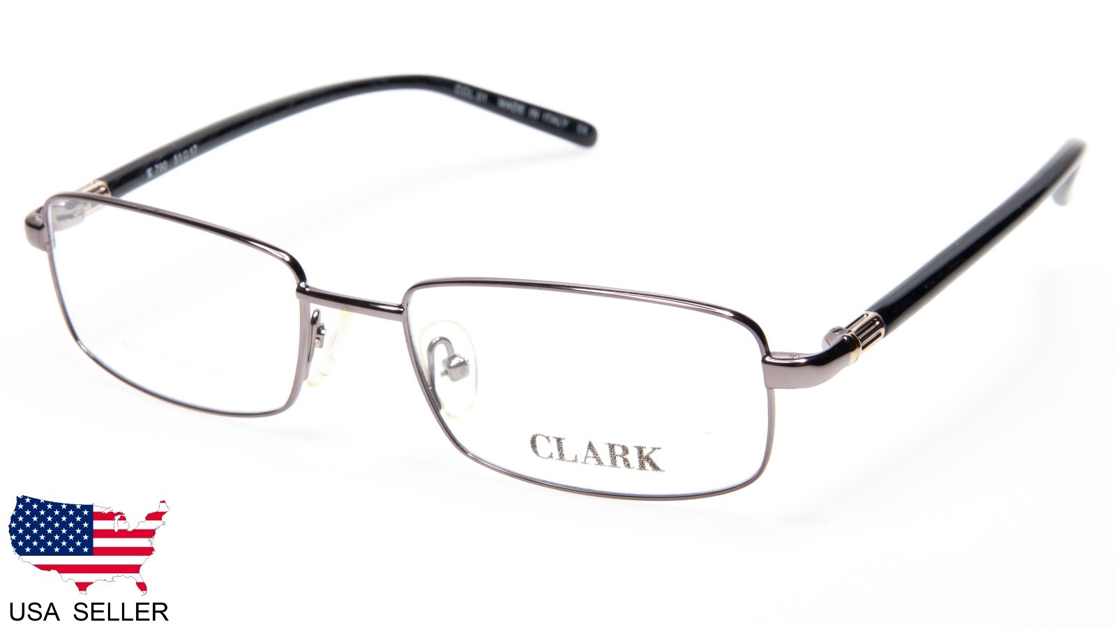 NEW CLARK TREVI by COLISEUM K790 COL.01 EYEGLASSES FRAME 51-17-145 ...