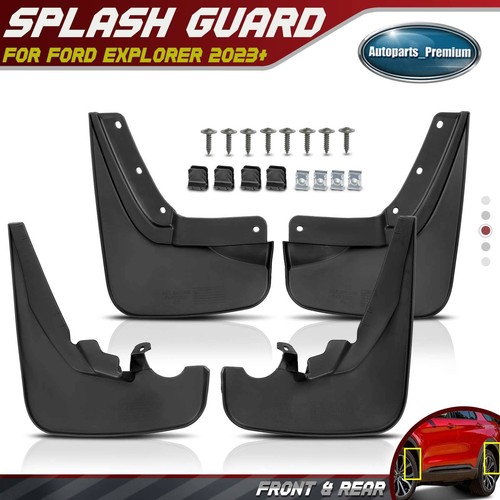 4PCS Front & Rear Mud Flaps Splash Guards Splashguards for Ford ...
