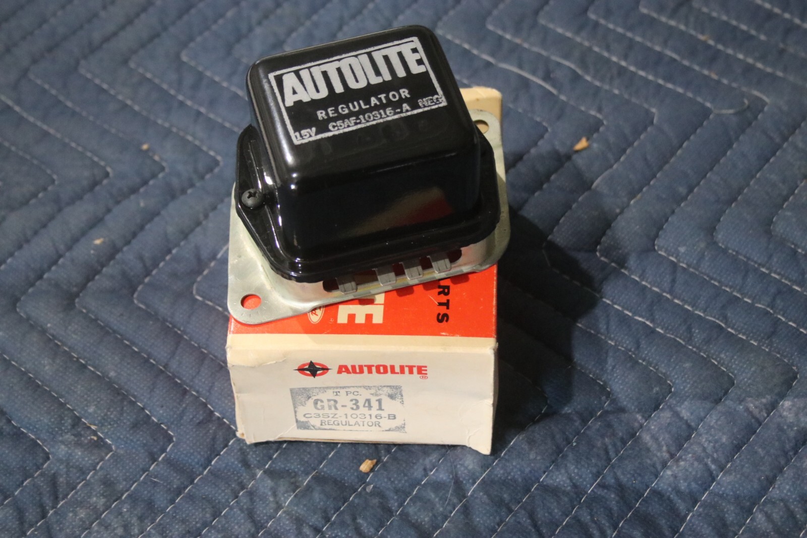Nos 1965-67 Mustang Autolite GR 341 Voltage regulator, 6C21B date code ...