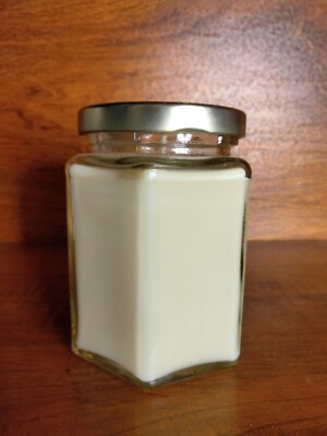 homemade Candle 8oz hexagon jar Carmel Apple Cider scent | eBay