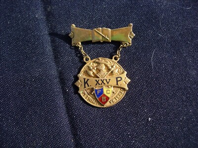 XXV - KNIGHTS OF PYTHIAN - FCB PYTHIAN VETERAN - LAPEL PIN OR MEDAL ...
