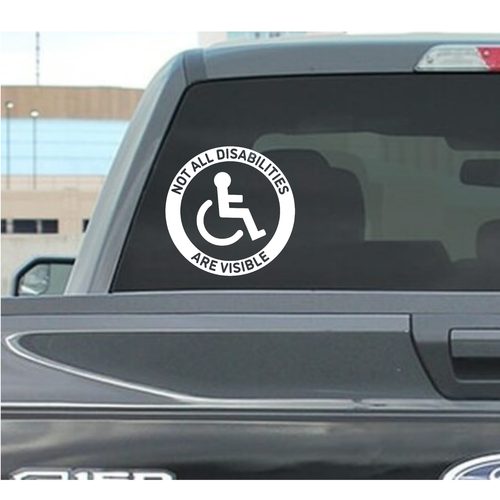 Not All Disabilities Are Visible Decal Mental Health Car Truck Sticker ...