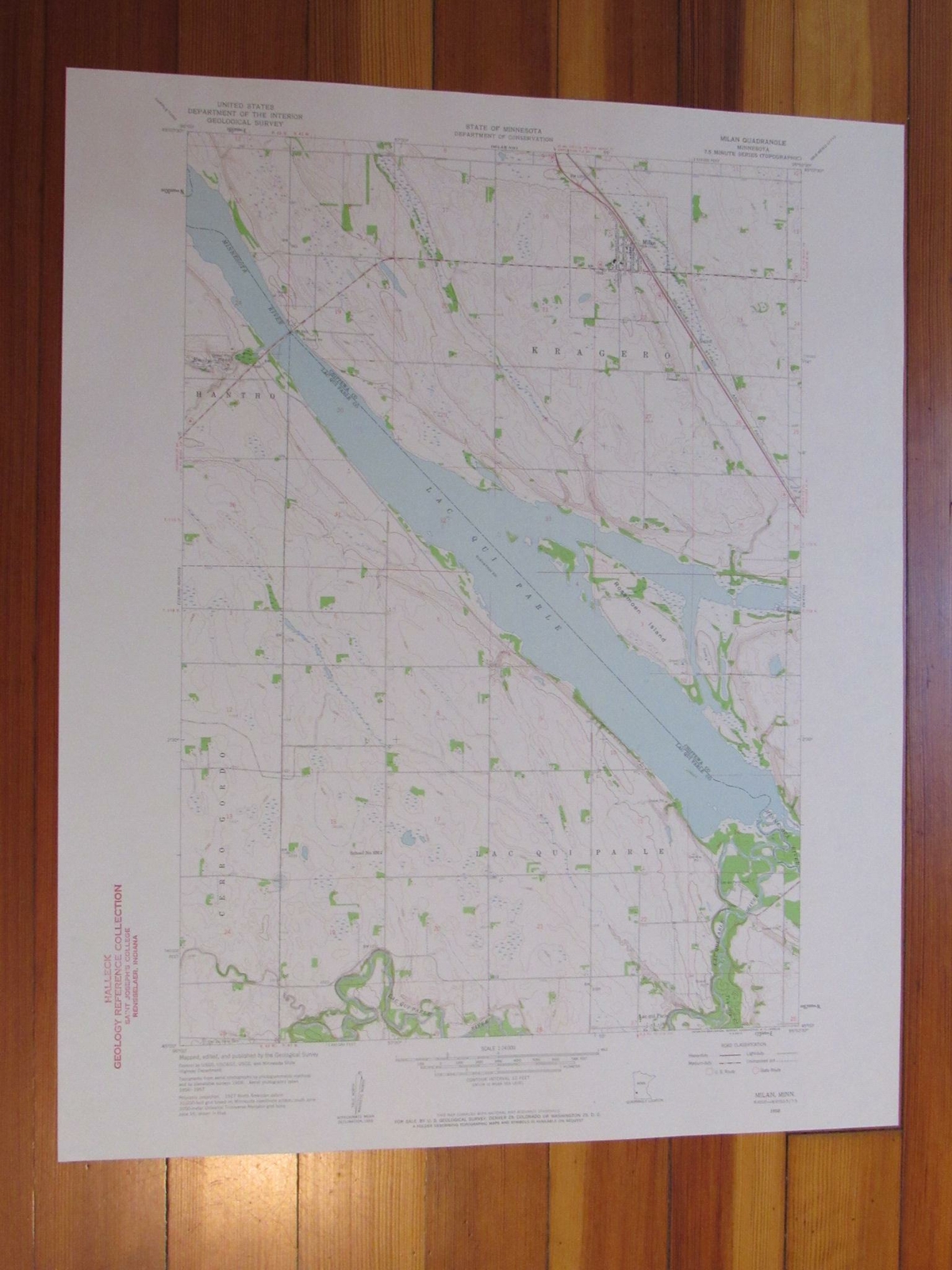 Milan Minnesota 1959 Original Vintage USGS Topo Map | eBay