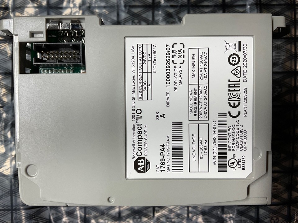 NEW Allen-Bradley 1769-L30ER, 1769-PA4 from WISCONSIN | eBay