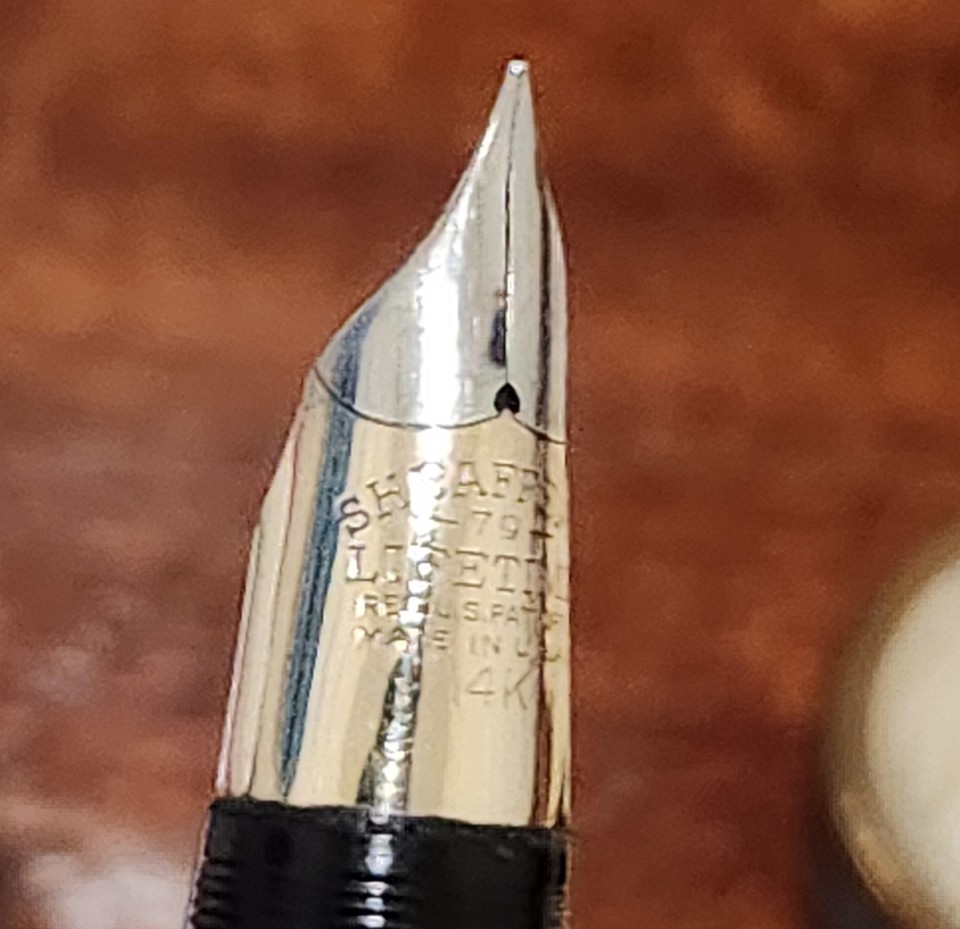 Sheaffer Vintage Fountain Pen/Pencil Set 14k Gold NIB, Gold Filled Caps ...